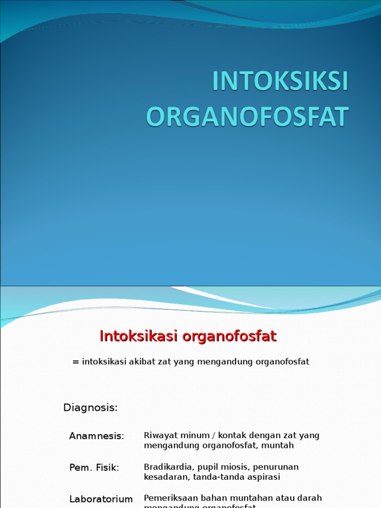 Intoksiksi Organofosfat | PDF