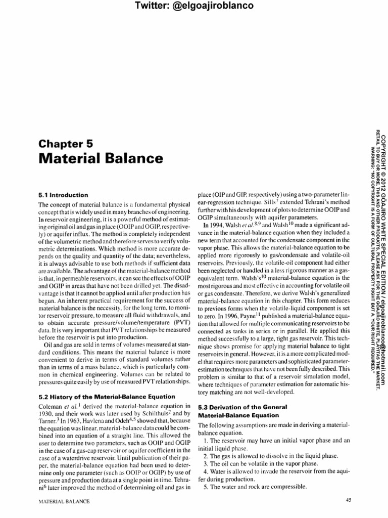 Ch.5 Fundamental Principles of Reservoir Engineering Towler | PDF