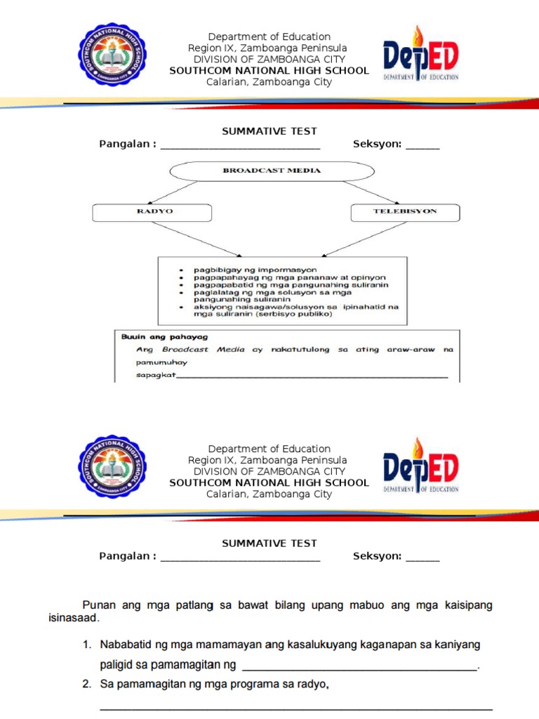 Southcom National High School | PDF | Career & Growth