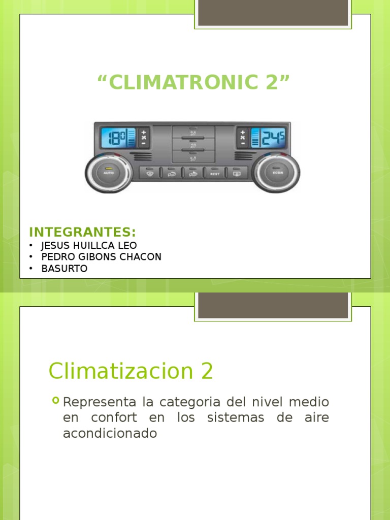 Climatronic 2C | PDF | Hvac | Automóviles