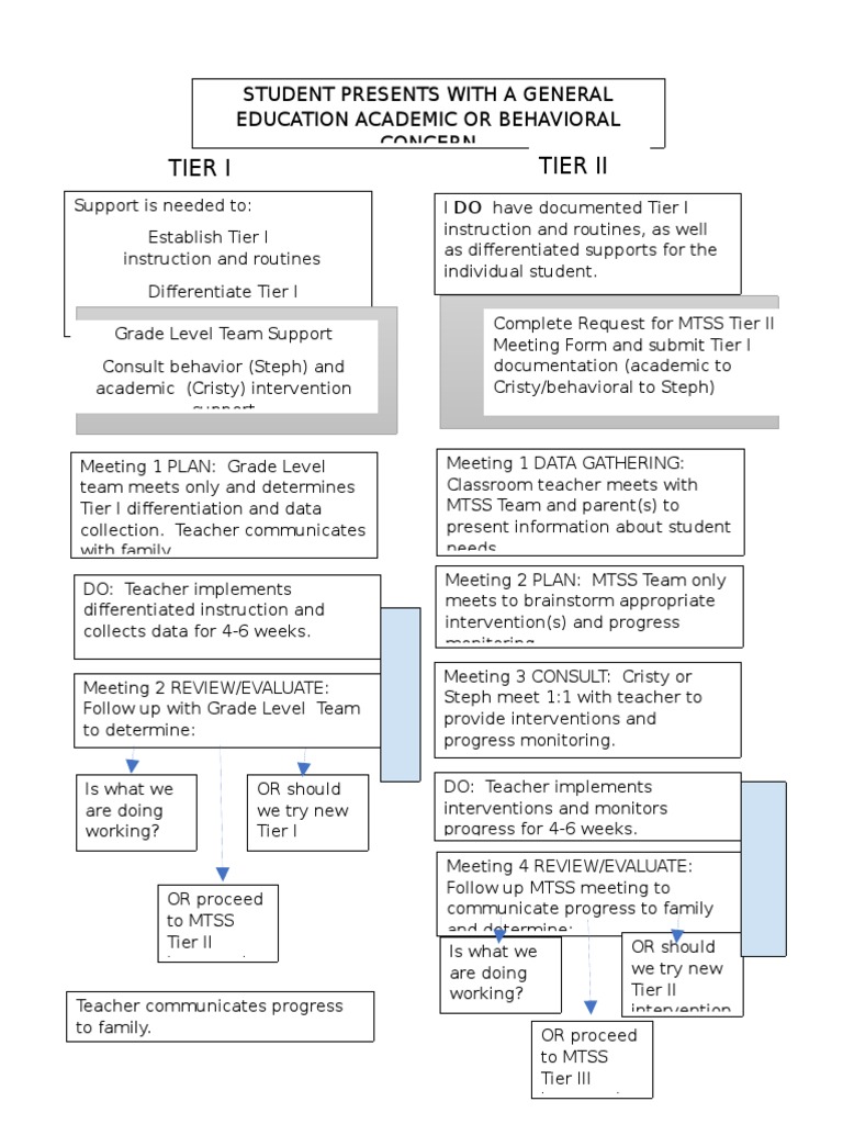D Mtss Flow Chart | PDF | Teaching | Applied Psychology