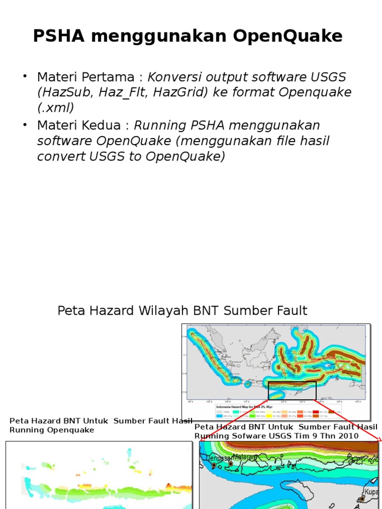 PSHA Menggunakan OpenQuake | PDF
