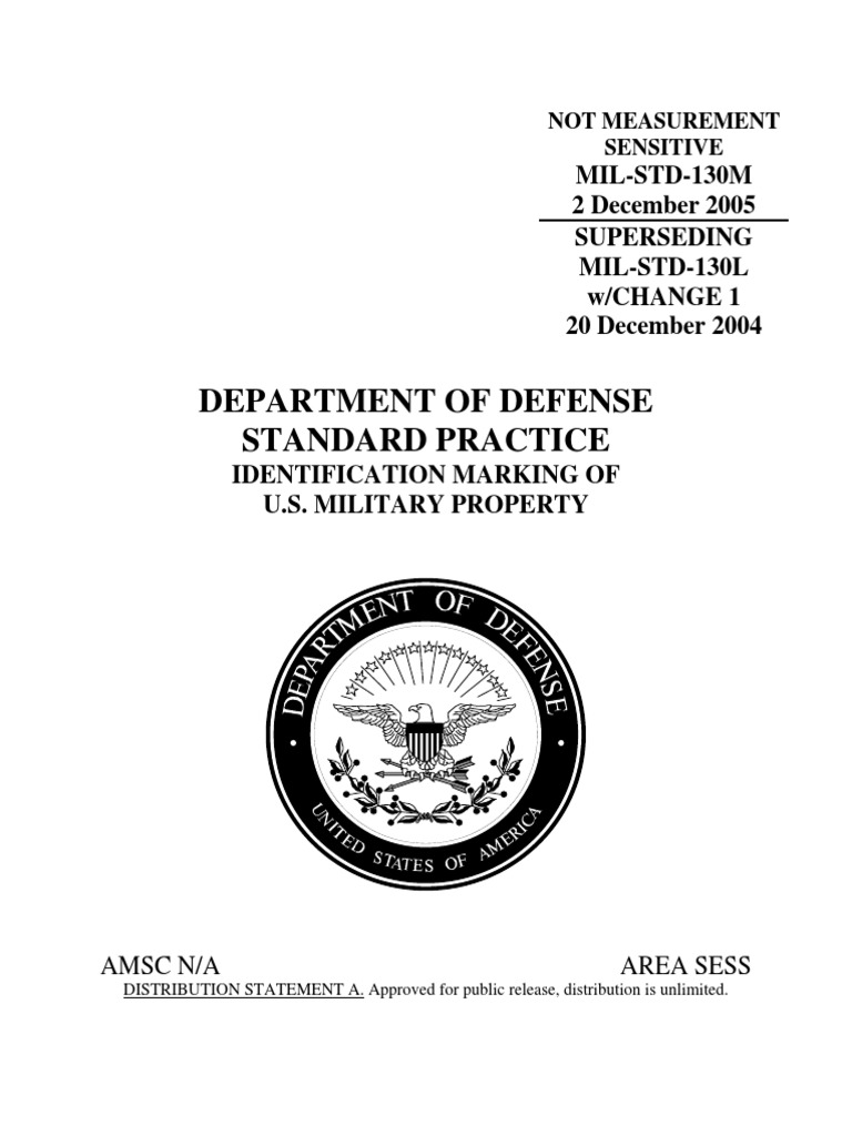 Department Of Defense Standard Practice