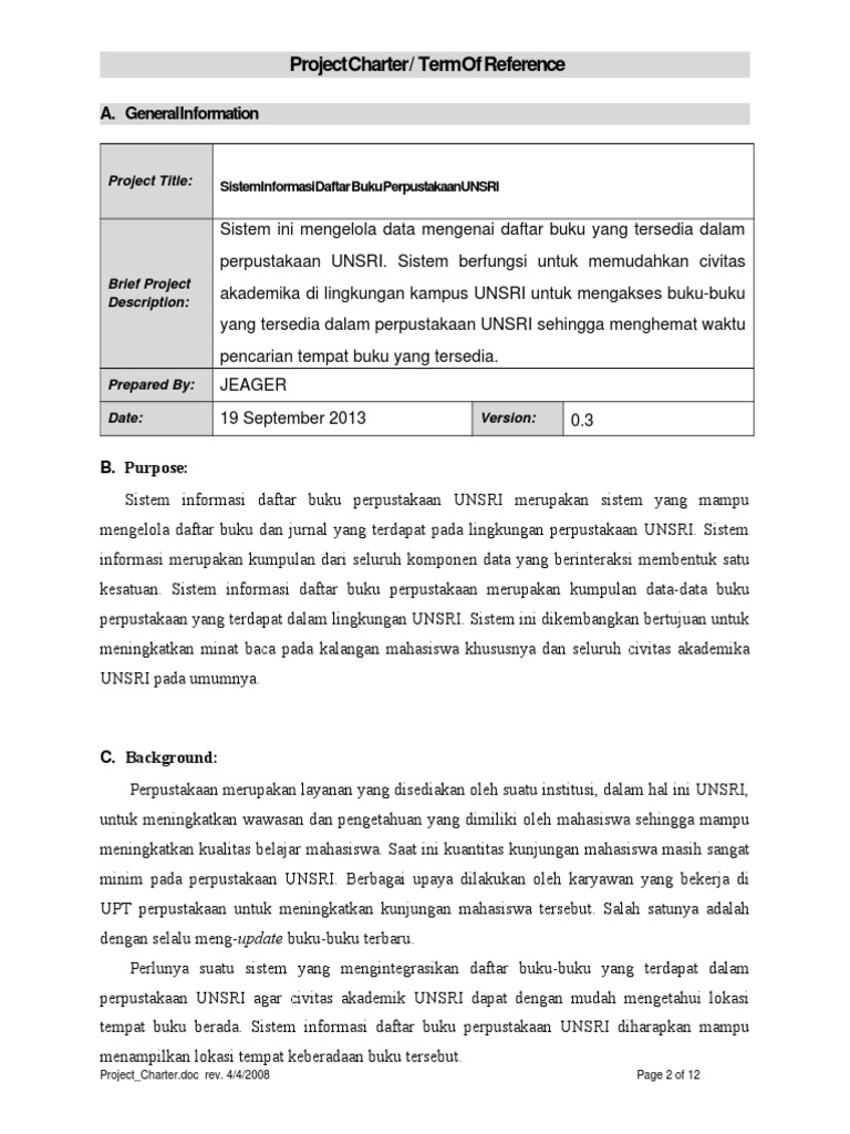 Sistem Informasi Daftar Buku Perpustakaan UNSRI | PDF | Seni