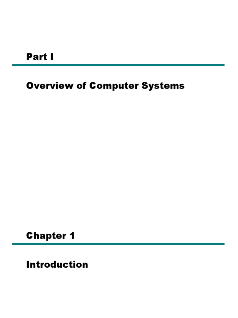 Ch1 PDF | PDF | Central Processing Unit | Input/Output