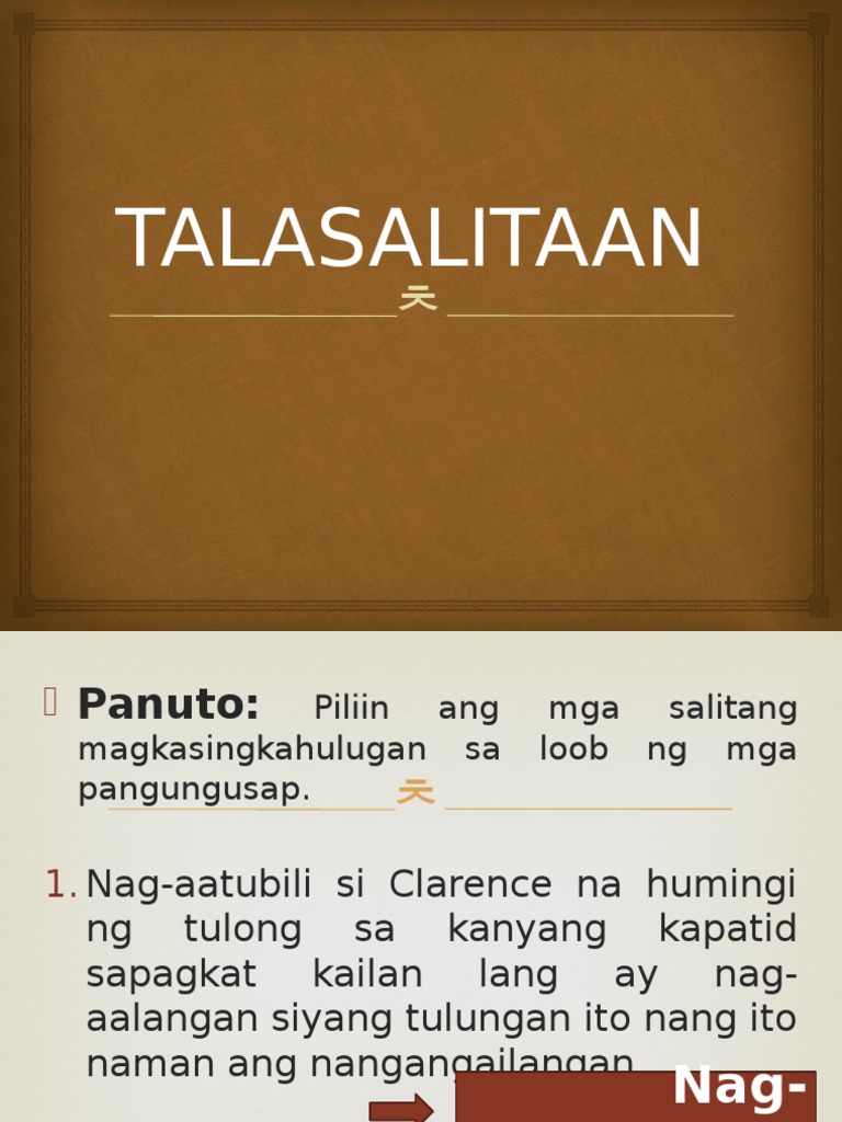 TALASALITAAN | PDF