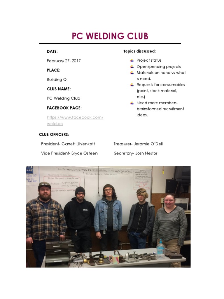 Welding Club | PDF