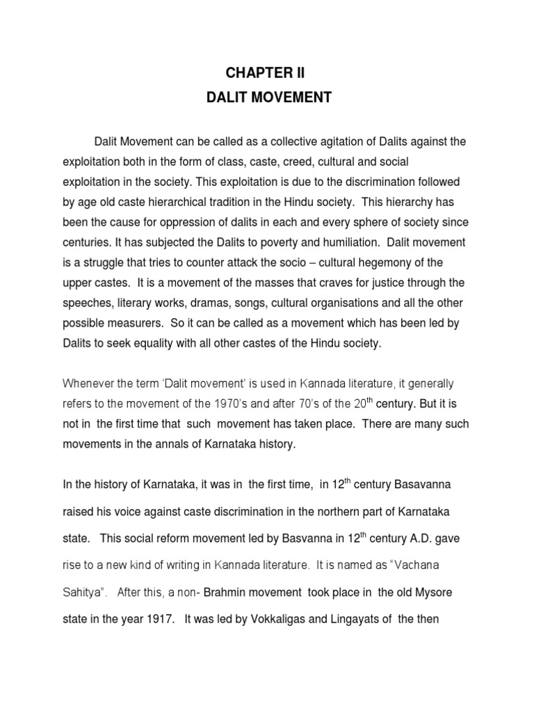 Dalit Movements PDF | PDF | Dalit | Caste