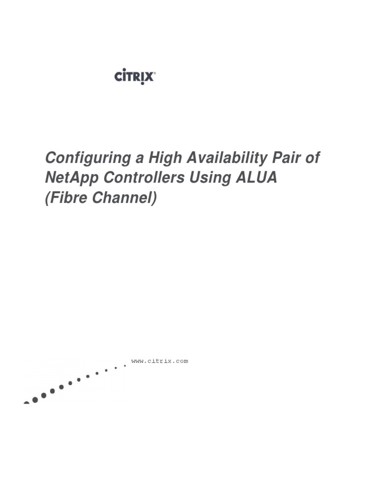 NetApp ALUA Configuration | PDF | Citrix Systems | Computer Data Storage