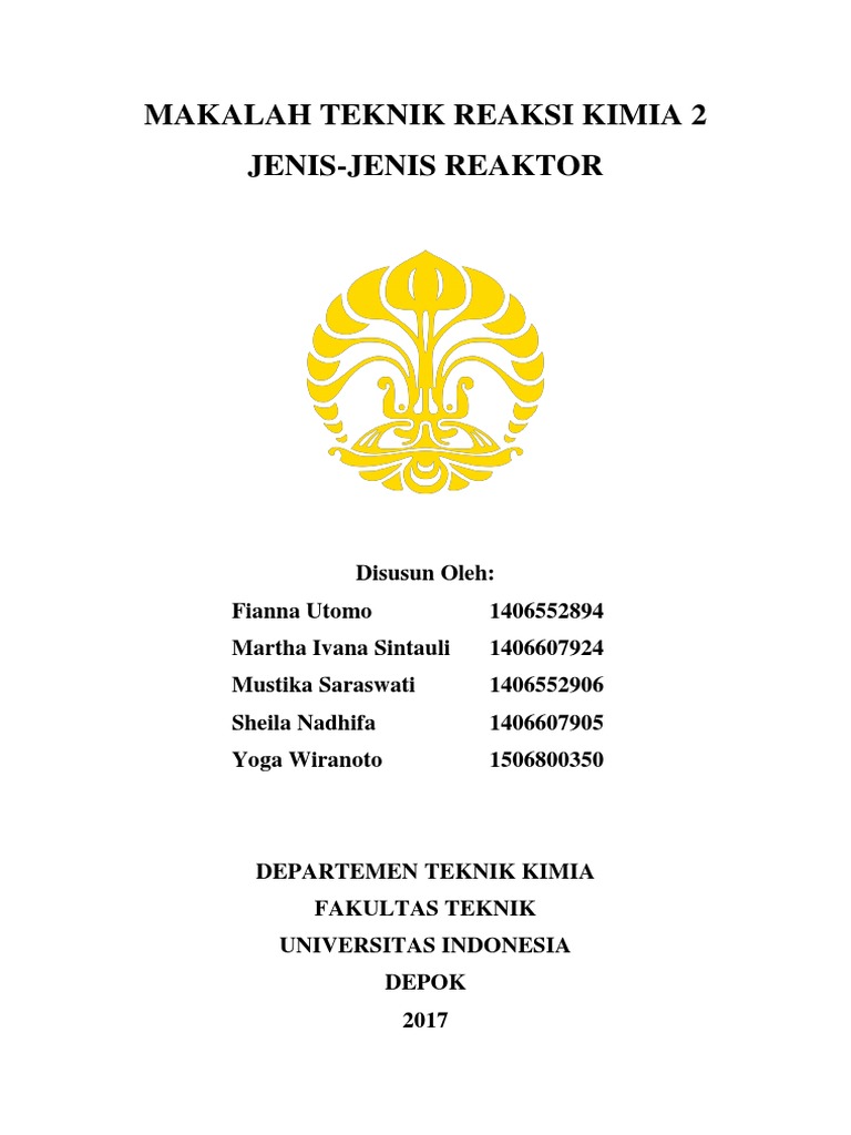 Tugas TRK 2 Kelompok 8 - Jenis Reaktor | PDF