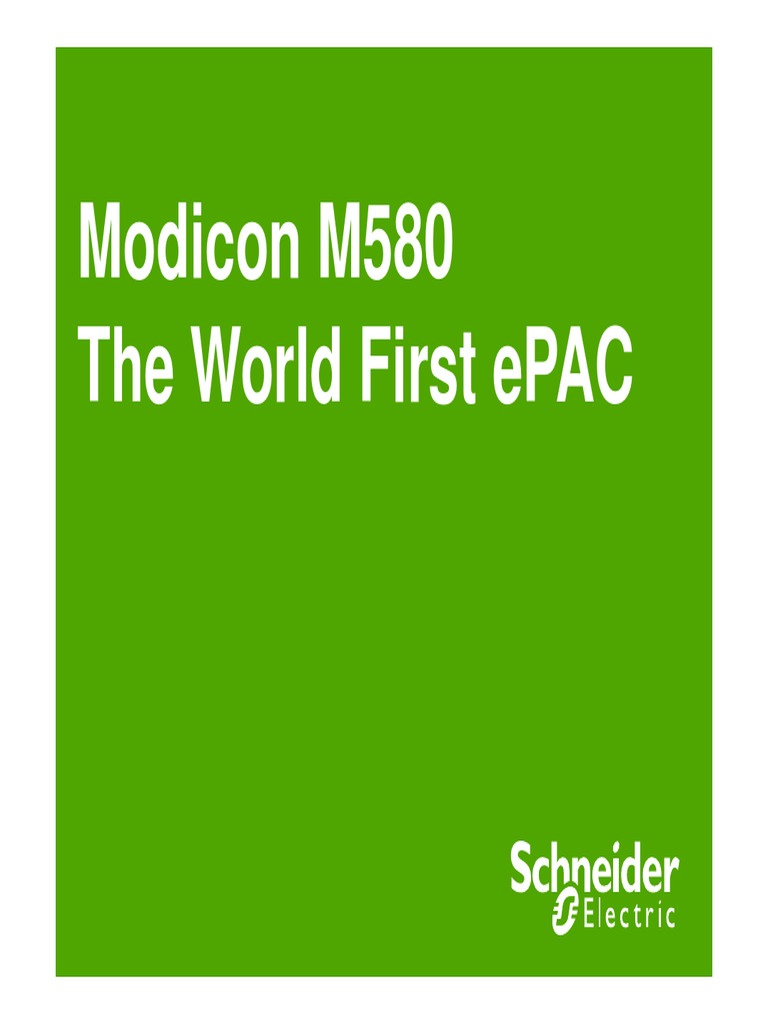 1.modicon M580 - Presentation | PDF | Scada | Programmable Logic Controller