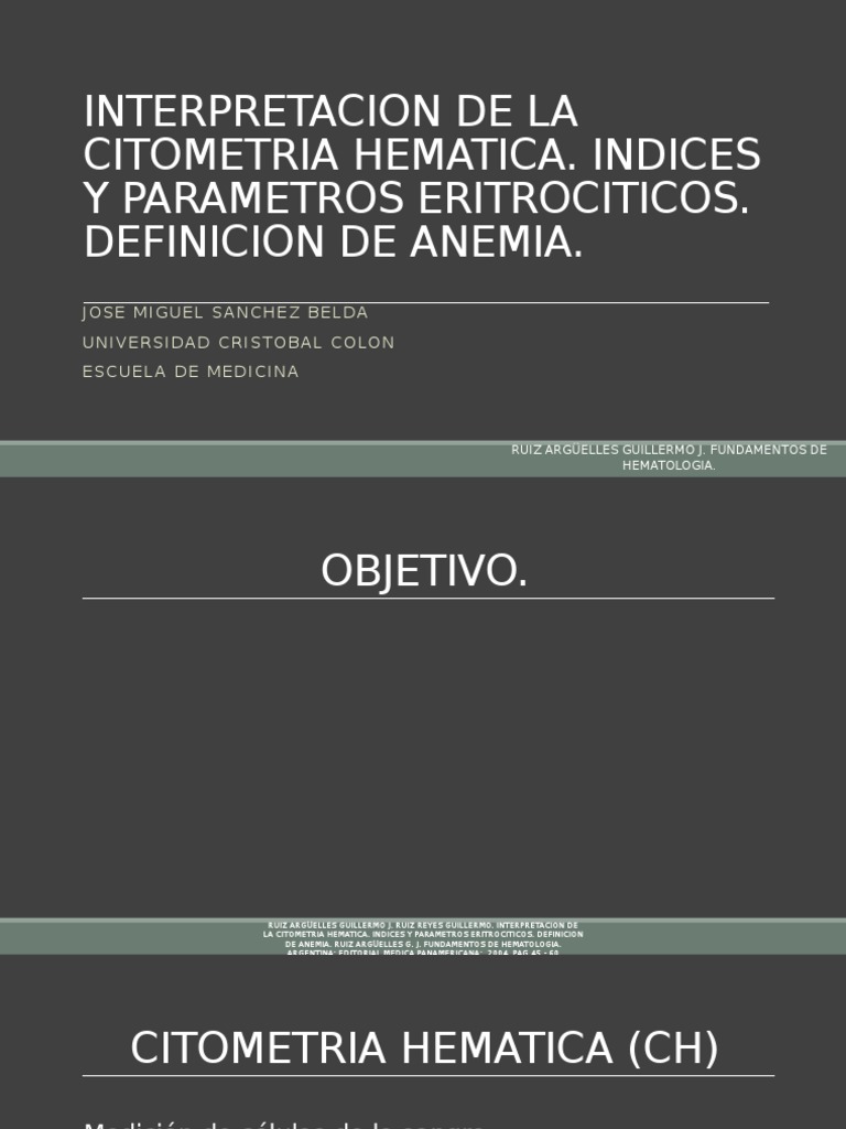Citometria Hematica | PDF | Anemia | Leucocito