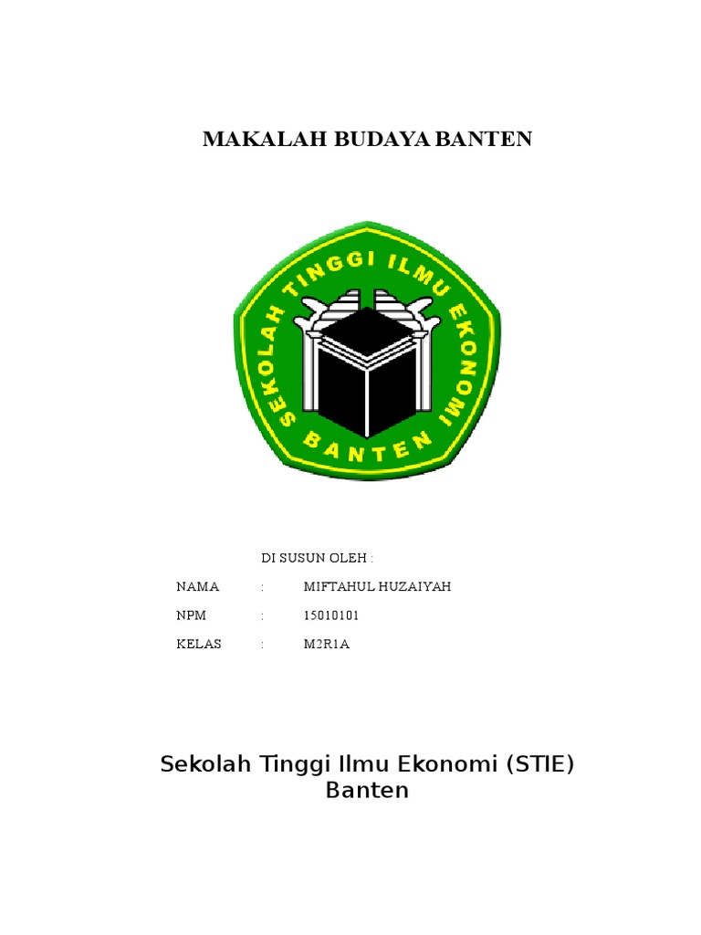 Cover Budaya Banten | PDF