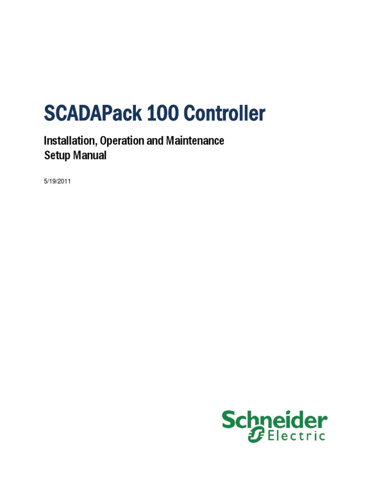 Scadapack 100 User Manual | PDF | Power Supply | Electrical Connector