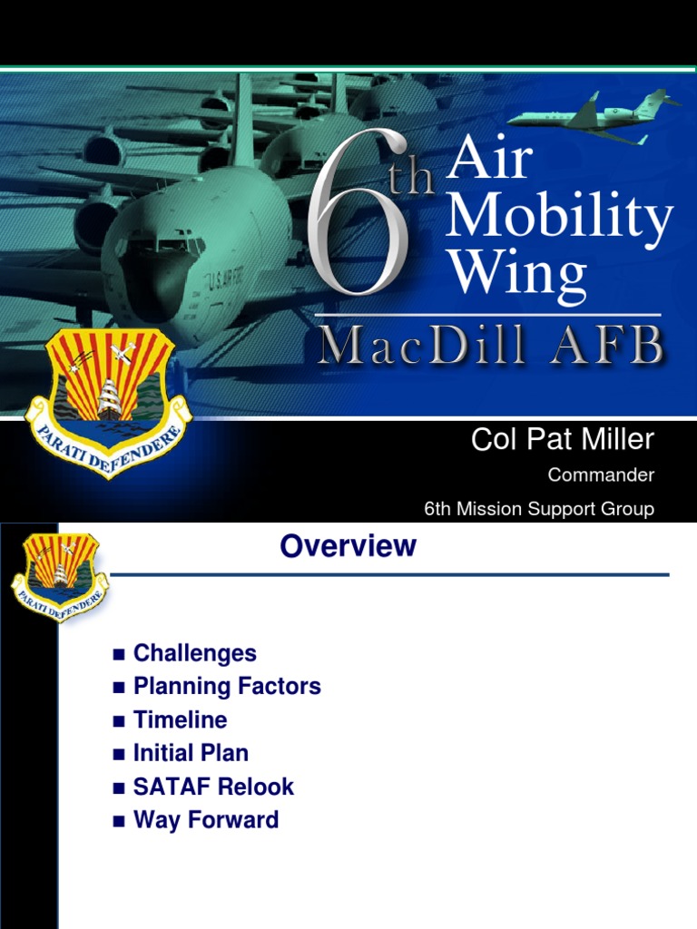 6th Air Mobility Wing, MacDill AFB | PDF | United States Air Force ...