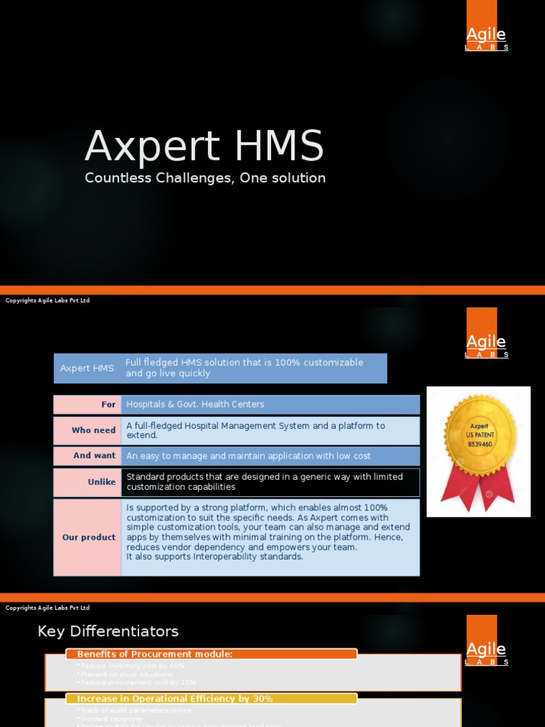 Agile Labs - Axpert Hospital Management System | PDF | Agile Software ...