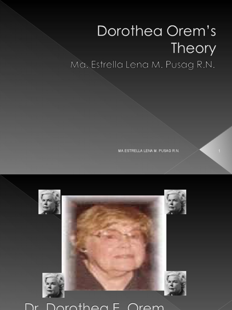 Dorothea Orem's | PDF | Nursing | Health Education