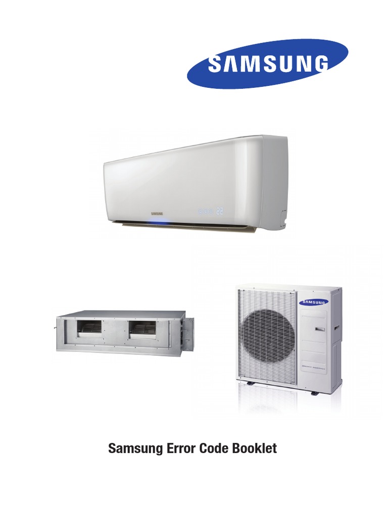 Samsung AC Error Code Reference Guide | PDF | Electrical Connector ...
