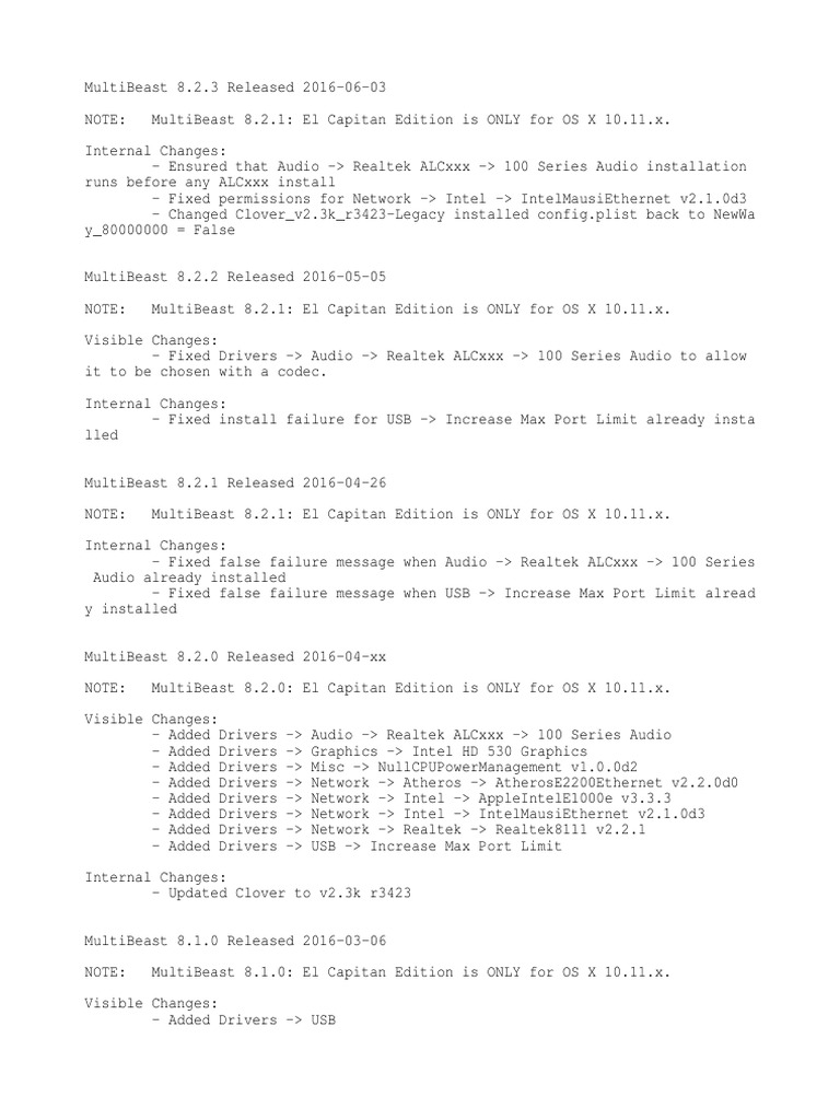 Changes-8 2 3 | PDF | Microcomputers | Apple Inc. Hardware