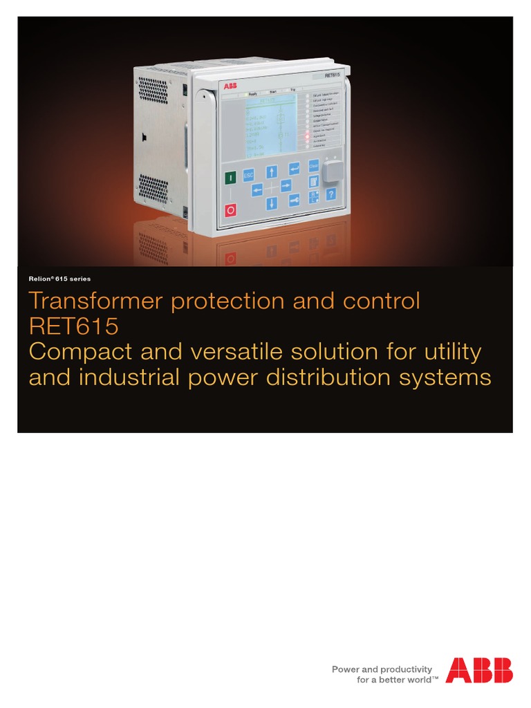 Transformer Protection and Control RET615 | PDF | Engineering | Power ...