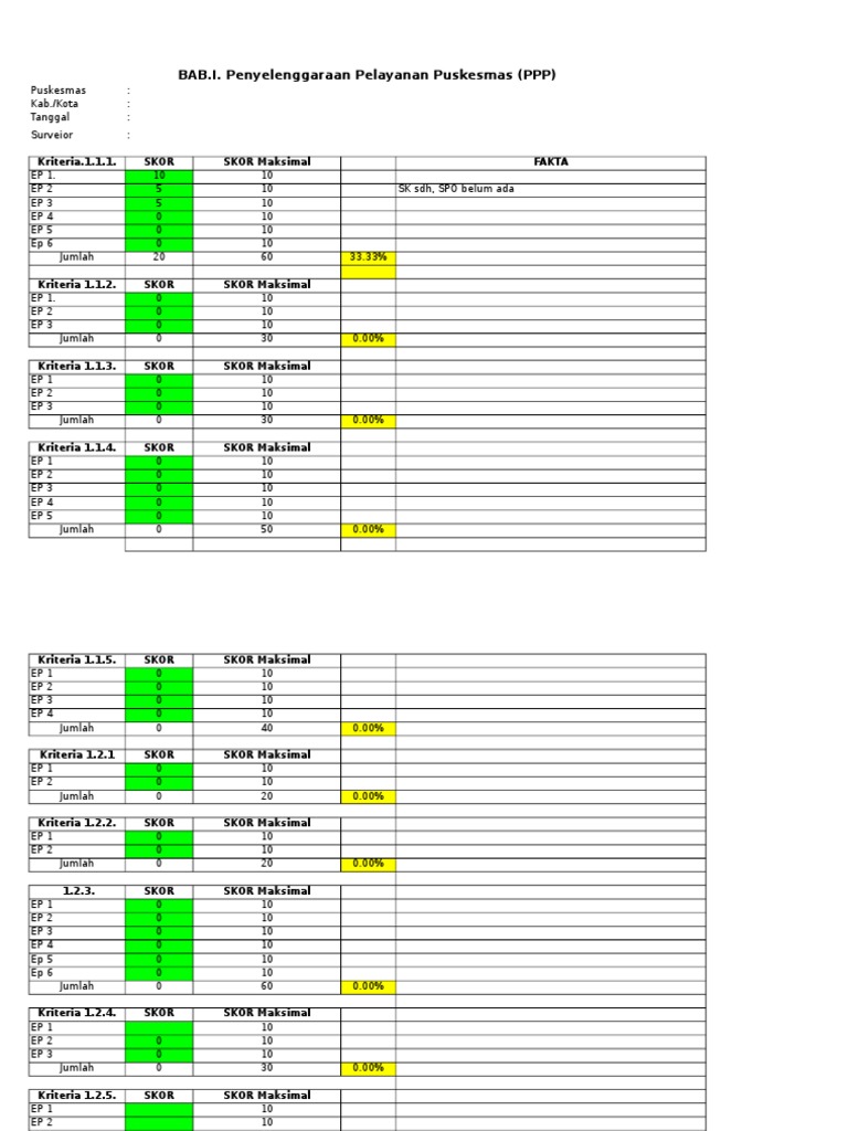 Format Nilai | PDF