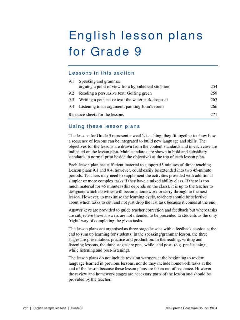 G09 | Persuasion | Lesson Plan