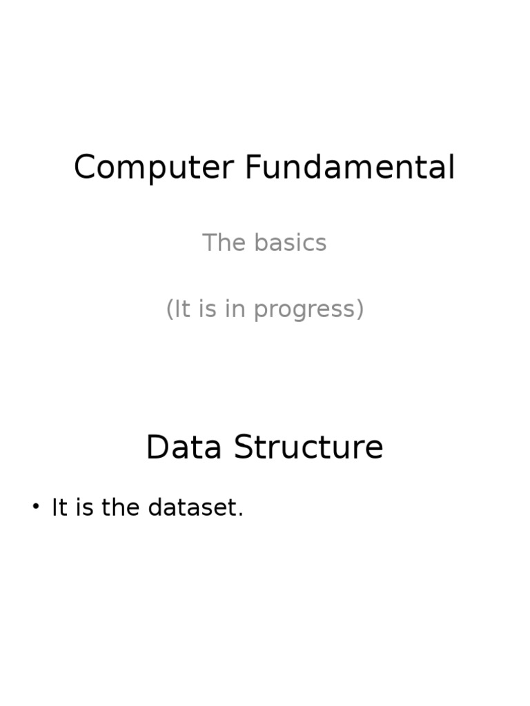 Computer Fundamentals Overview | PDF