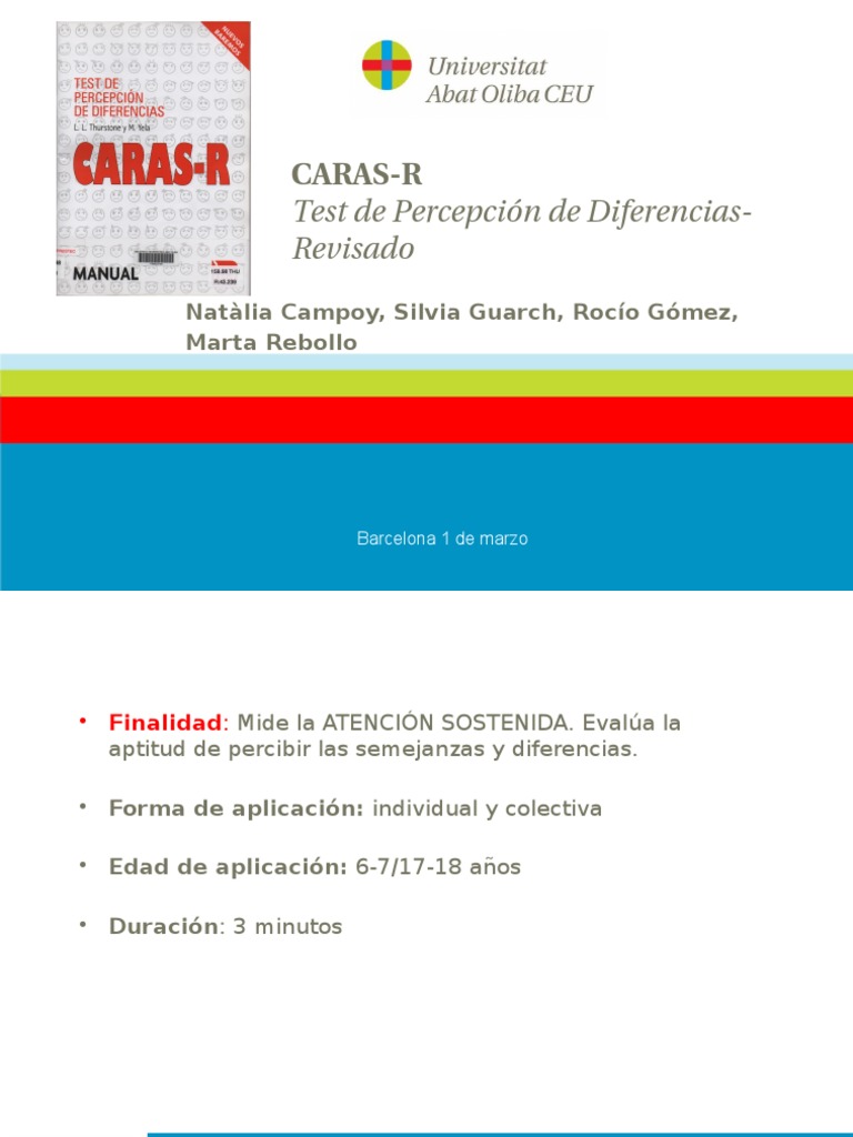 Test Caras | PDF | Sicología | Bienestar
