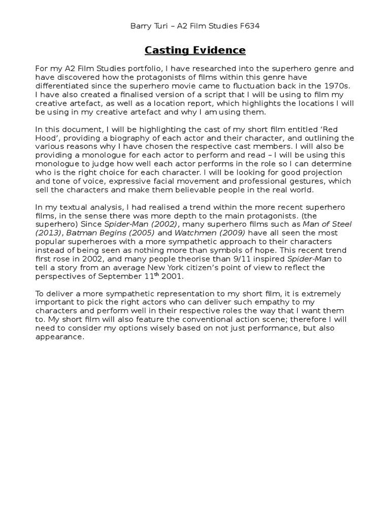 Casting Evidence | Download Free PDF | Leisure