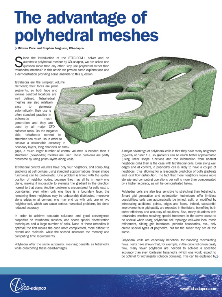 Advantages of Polyhedral Meshes | PDF | Tetrahedron | Mathematical ...