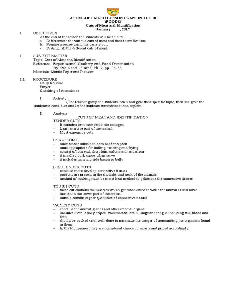Experimental Cookery and Food Presentation by Eva Nebril-Flores, PH.D ...