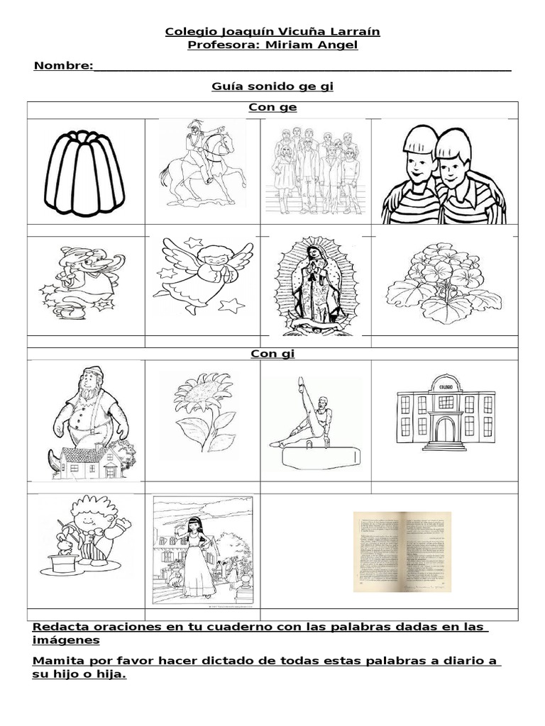 Guía Ge-gi y Güe - Güi