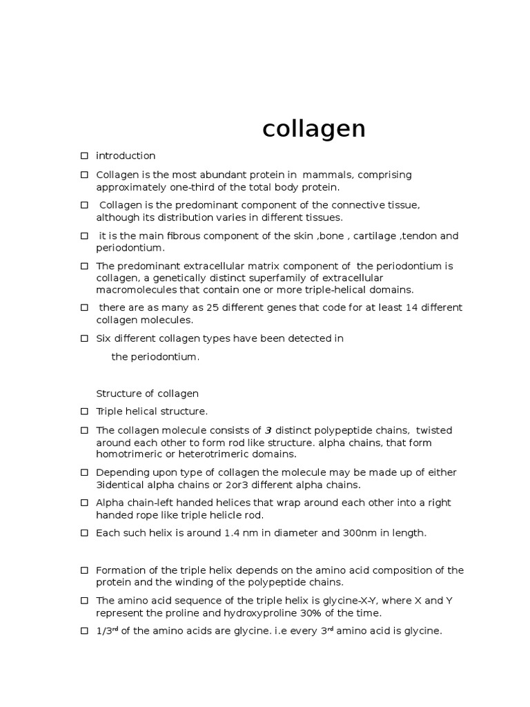 Collagen: RD RD | PDF | Collagen | Alpha Helix