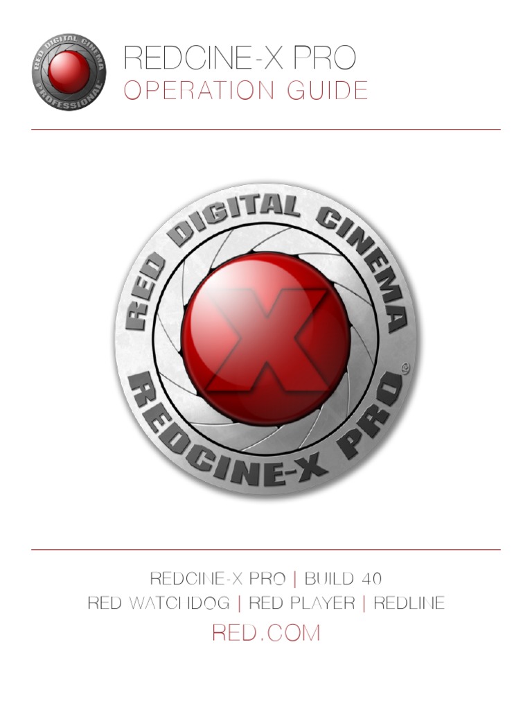 Redcine X Pro Ops Guide Build40 A | Descargar gratis PDF | Icon ...