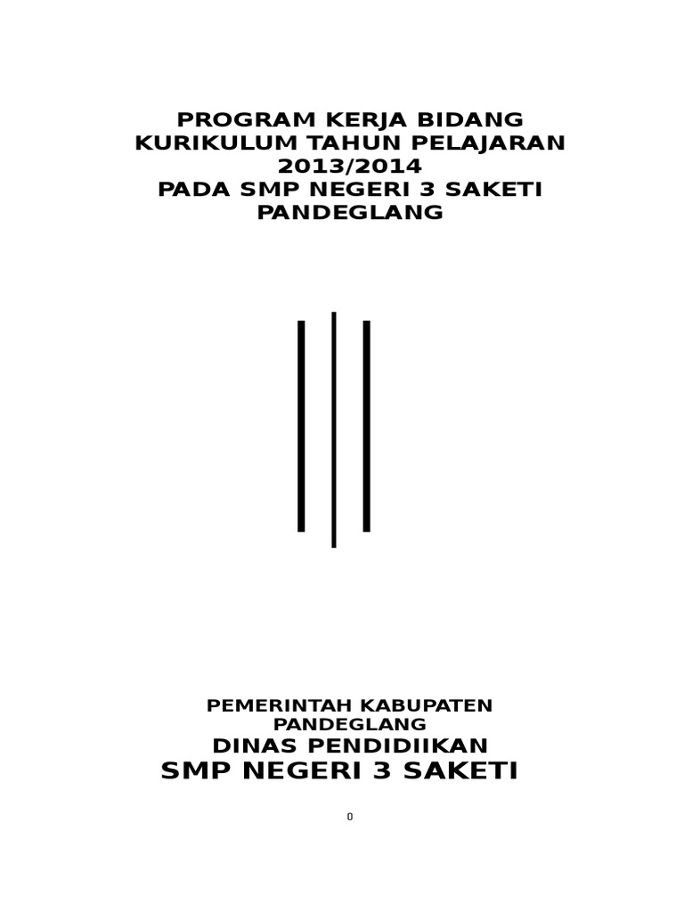 Program-Kerja-Bid-Kurikulum SMP | PDF