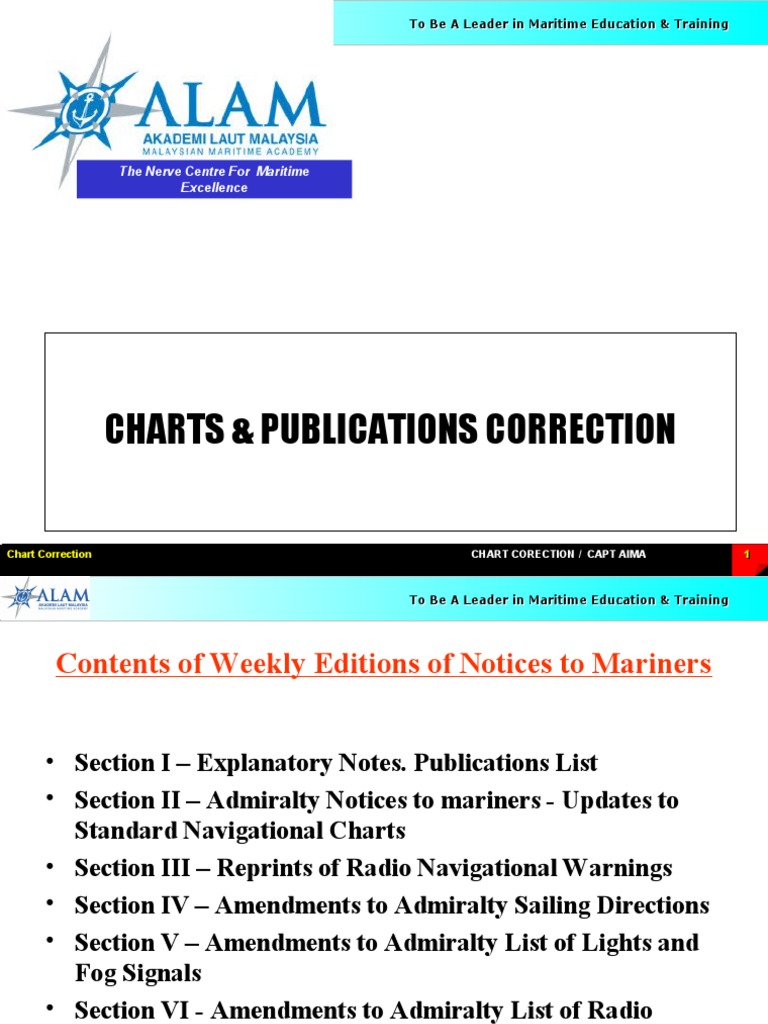 Nautical Chart Correction Procedures | PDF | Water Transport | Navigation