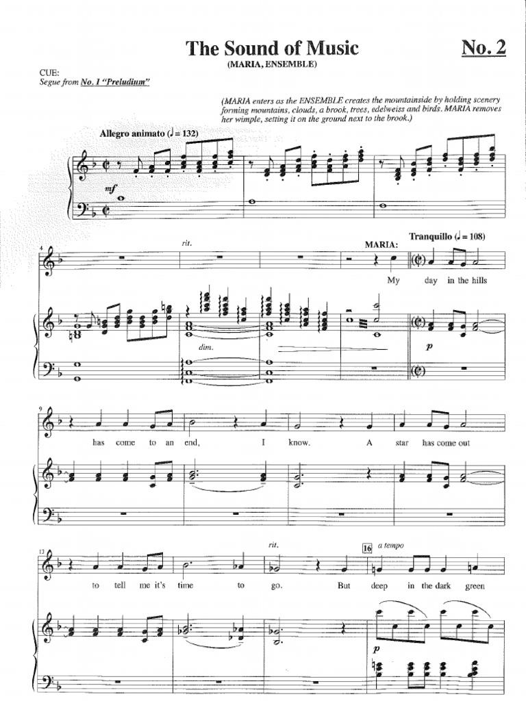 02 SoundOfMusic-SheetMusic | PDF