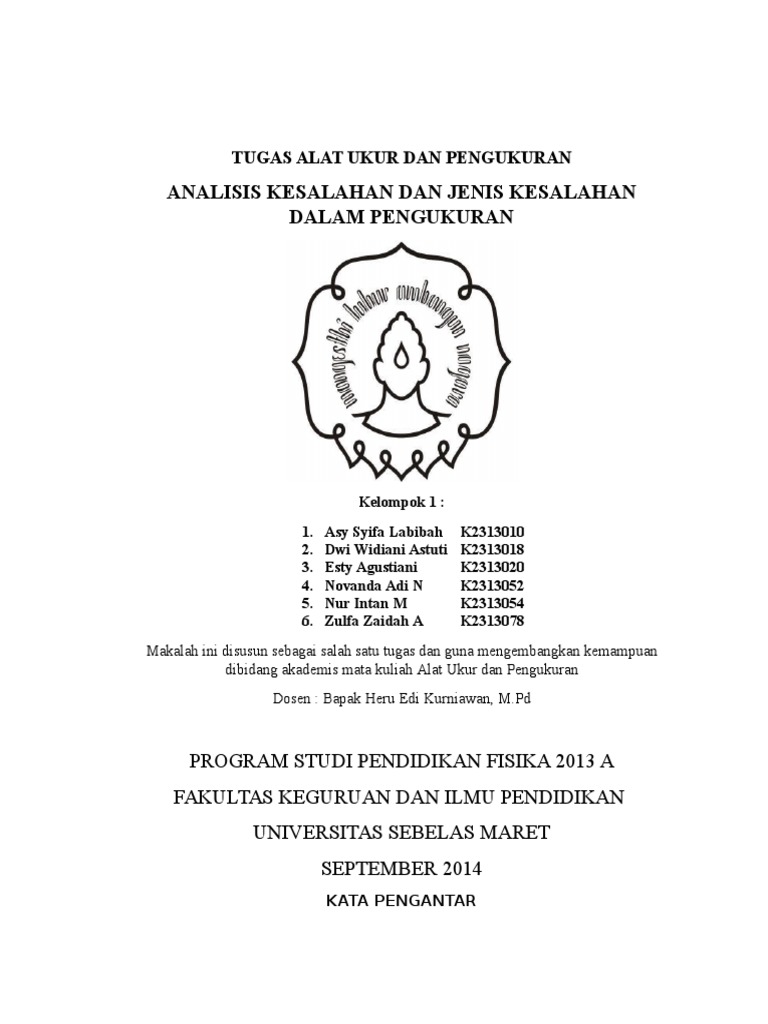 Kelompok 1 Pentingnya Analisis Kesalahan Dan Jenis Jenis Kesalahan Pdf