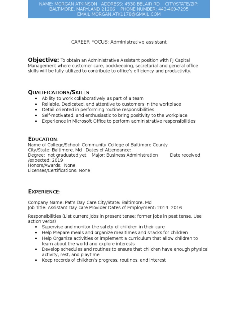 Atkinson Resume | PDF