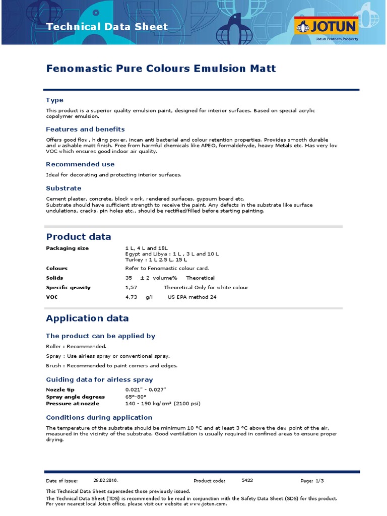 Fenomastic Pure Colou Emulsion Matt (AZAD) Nasser A. AL - Hawasi Ras ...