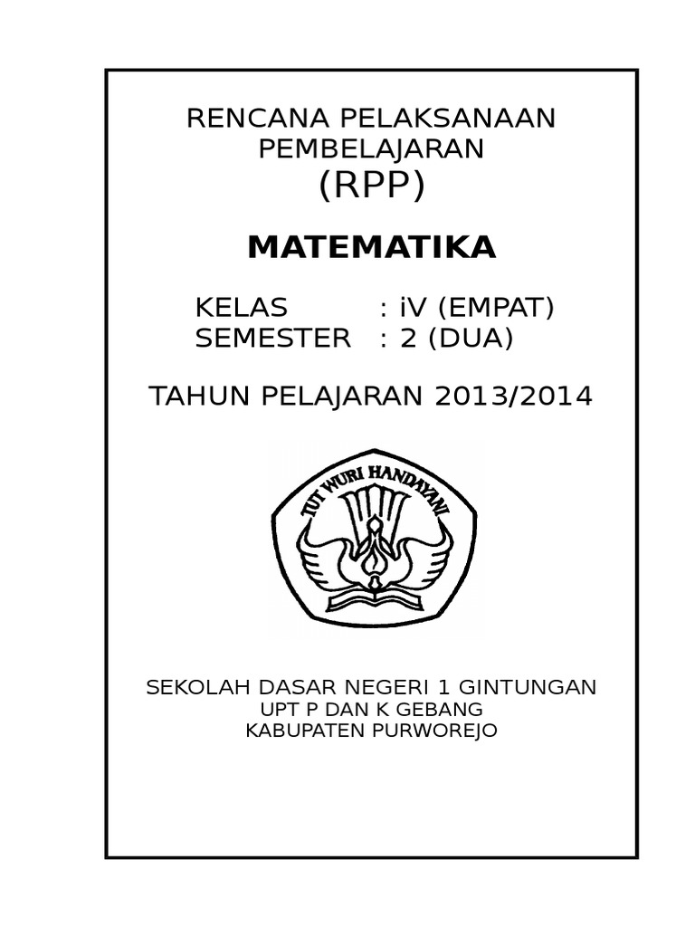Cover RPP 4 | PDF