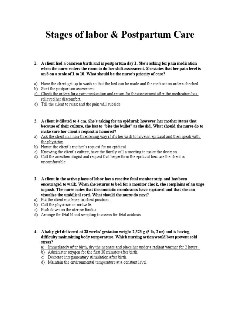 Stages of Labor and Postpartum Care | Childbirth | Preterm Birth