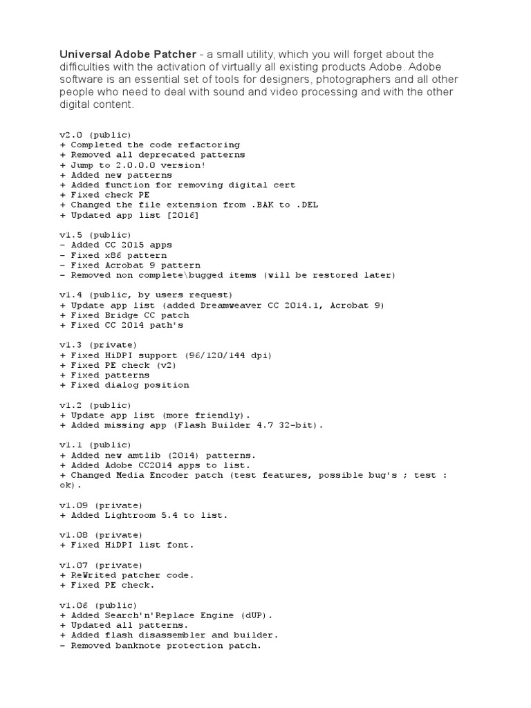 Universal Adobe Patcher - A Small Utility, Which You Will Forget About ...