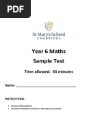 Year 7 Maths Revision Booklet | PDF | Area | Elementary Mathematics