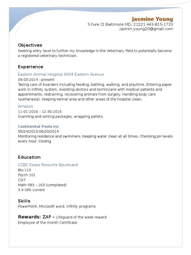 Jasmine Resume Final | PDF