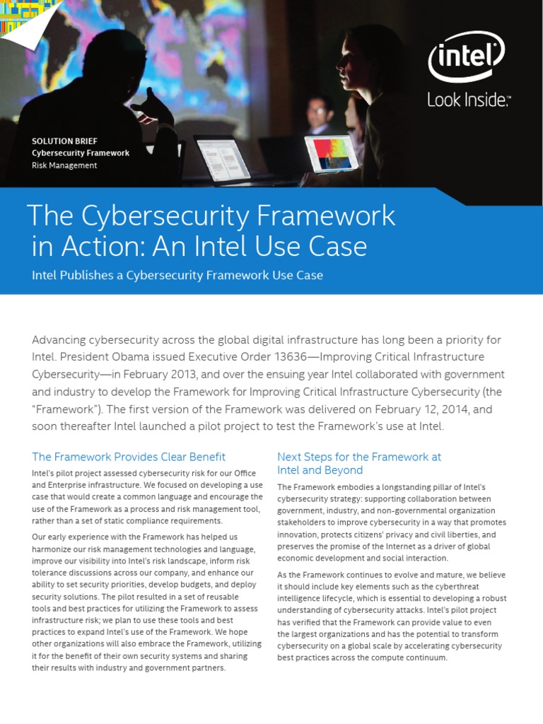 The Cybersecurity Framework in Action An Intel Use Case Brief | PDF ...