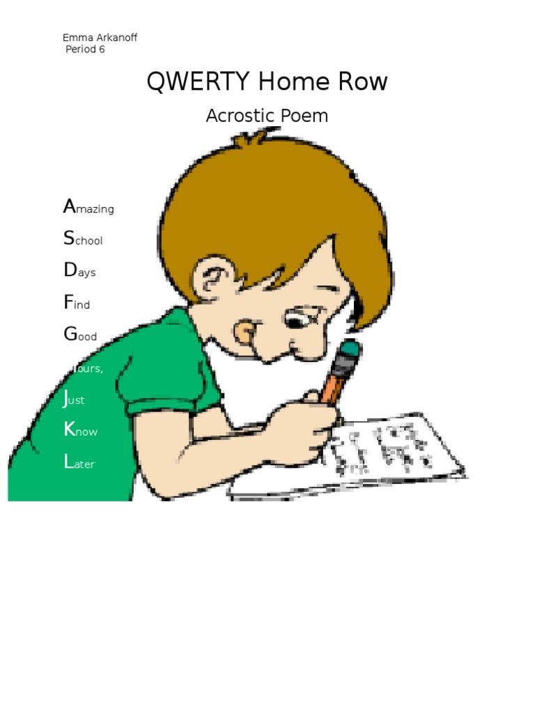 Acrostic Poem 1 | PDF