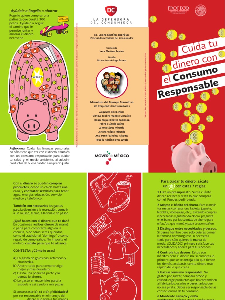 Triptico Cuida Tu Dine | PDF | Ahorro | Economias