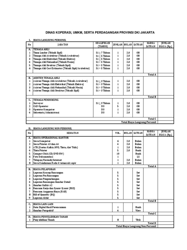 Boq Gedung Dinas Kumkmp PDF | PDF