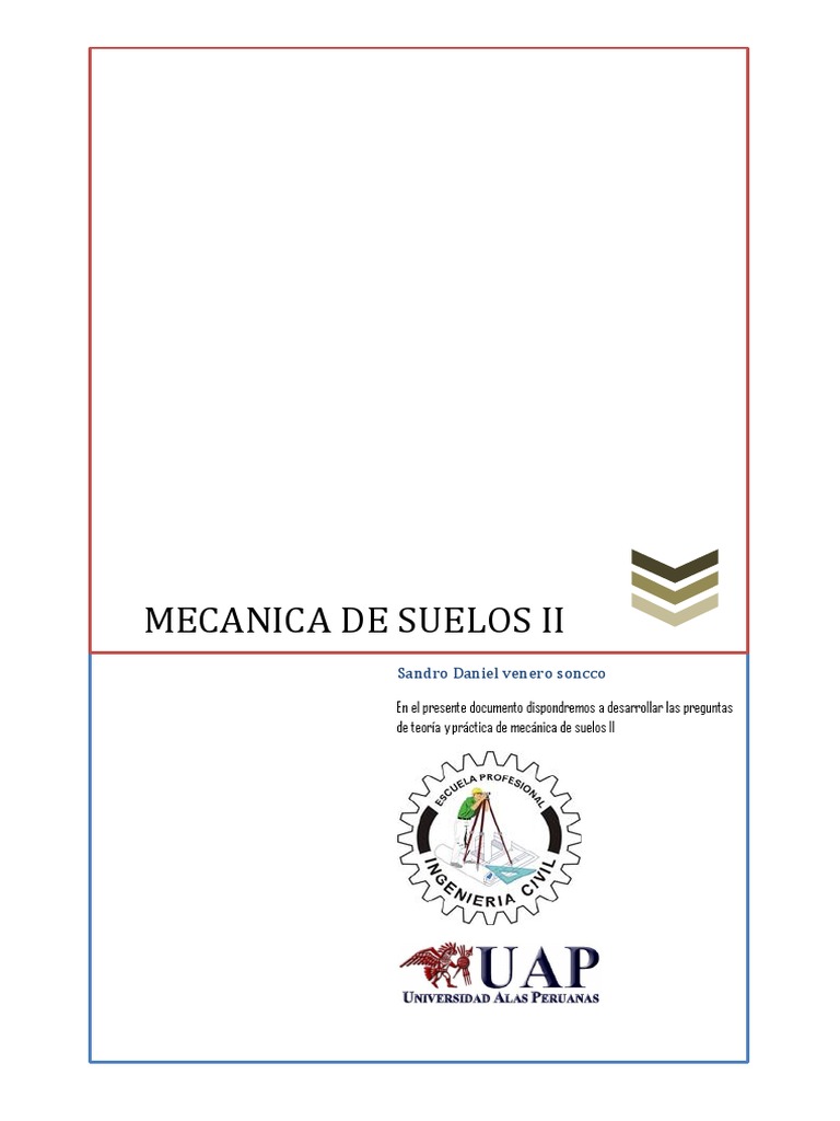 Solucionario de Examenes de Mecanica de Suelos II PDF | PDF